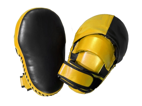 Custom Long Punch Pads : Yellow-Black | SingaporeMuayThai.com